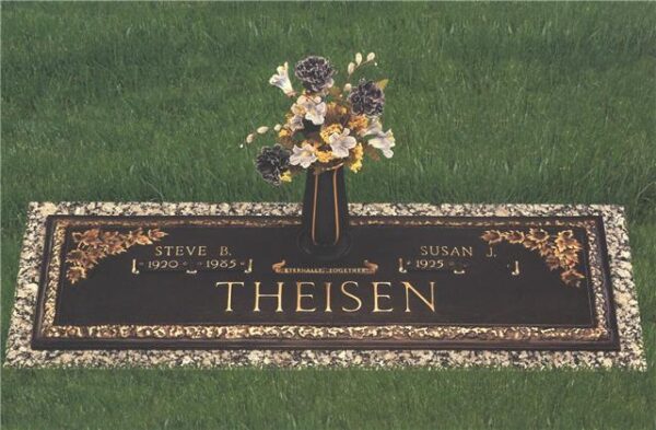 Single Bronze Grave Marker - Schott Monument Company